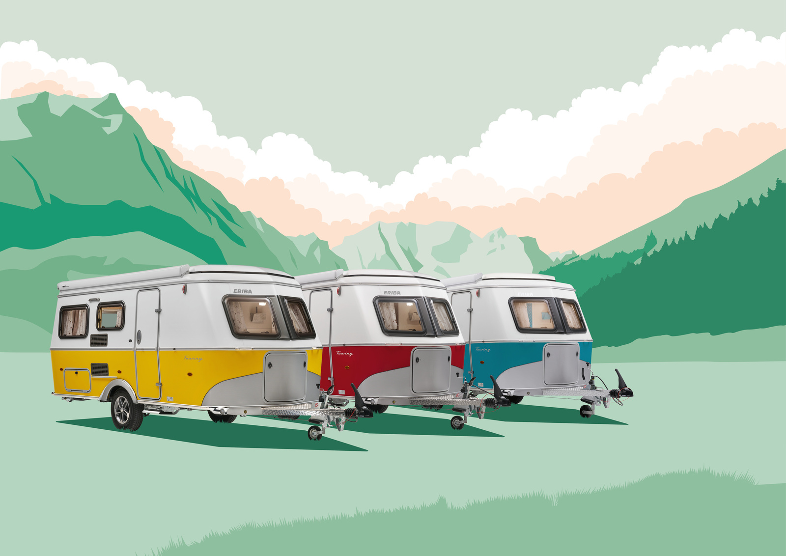 Bereit für eine bunte (Zeit-)Reise: Die neuen Eriba Touring Colour Editions